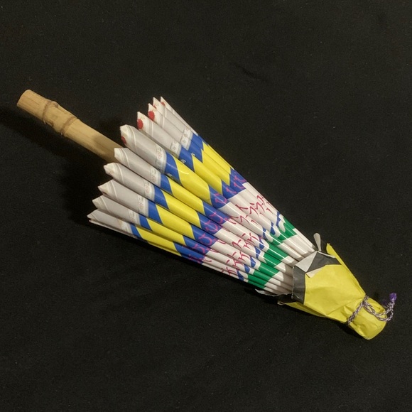 Hand Crafted | Art | Vintage Japanese Origami Parasol Umbrella Folk Art ...